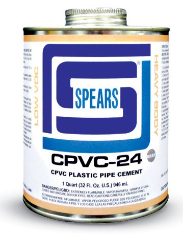 CPVC24G-010 1/2 PINT CPVC-24 HEAVY BODY GRAY CPVC SPEARS | DBC ...