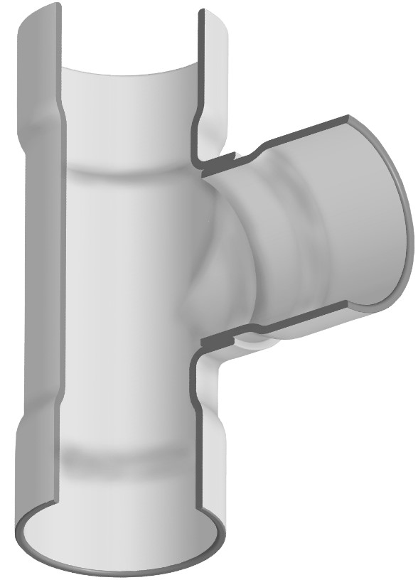 3701-912 24X12 PVC RED TEE SOC SCH40 SPEARS | DBC Irrigation Supply