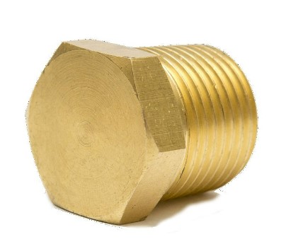 100255 1/8" MALE NPT PLUG BRASS RAIN BIRD AG | DBC Irrigation Supply