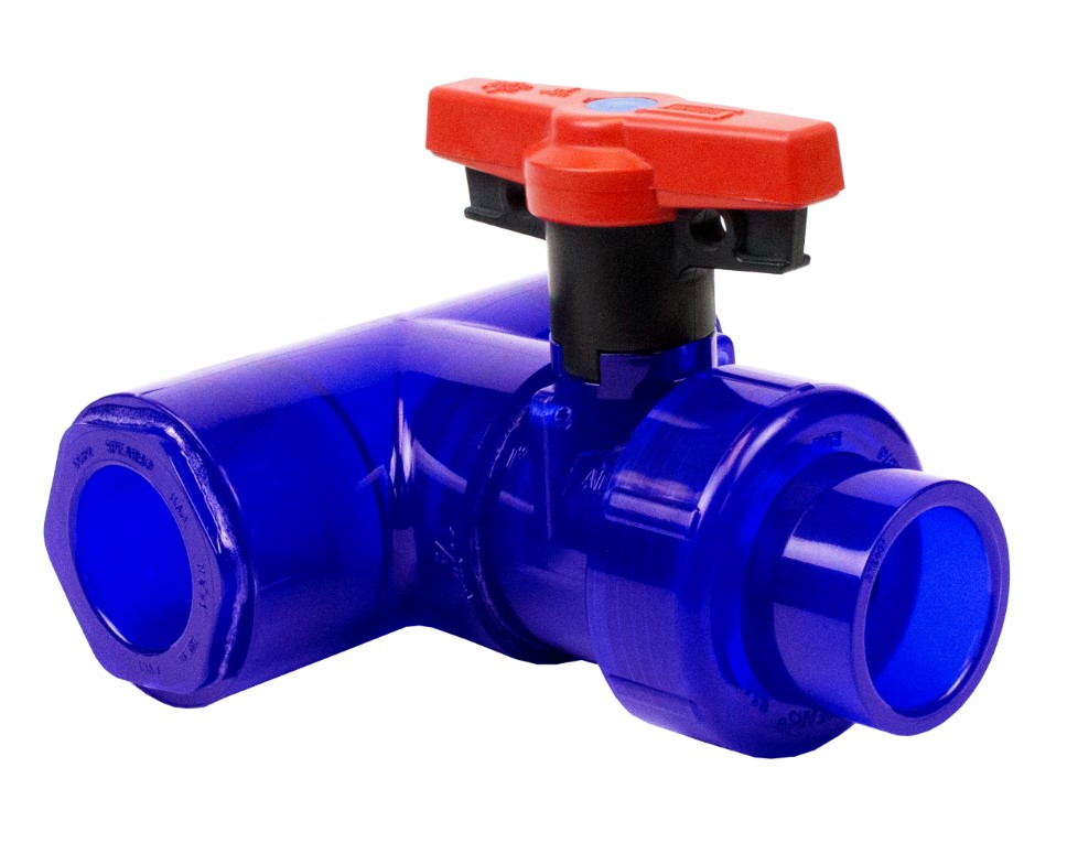 183901-010BL 1 PVC LE TEE VALVE SOC/FPT FKM SPEARS | DBC Irrigation Supply