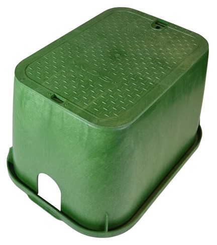 218BCB JUMBO GRN/GRN VALVE BOX & LID W/BOLT NDS | DBC Irrigation Supply