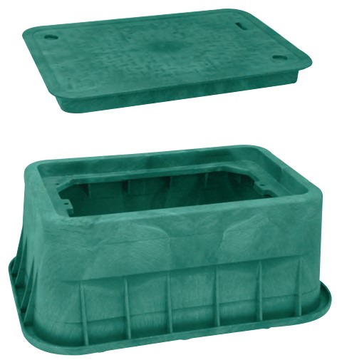 1324-12P2P VALVE BOX & LID GREEN AEP | DBC Irrigation Supply